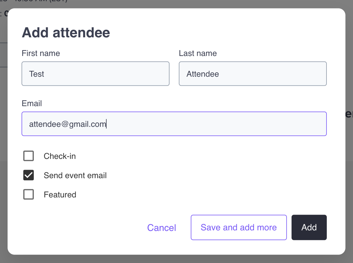 How to manually add an attendee – Bevy Help Center How to manually add an attendee – Bevy Help Center
