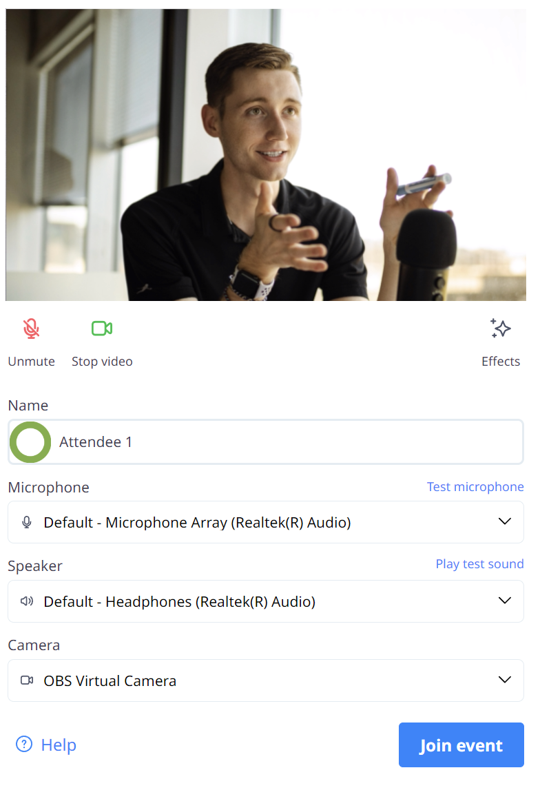Joining a Bevy Virtual Meetup event – Bevy Help Center