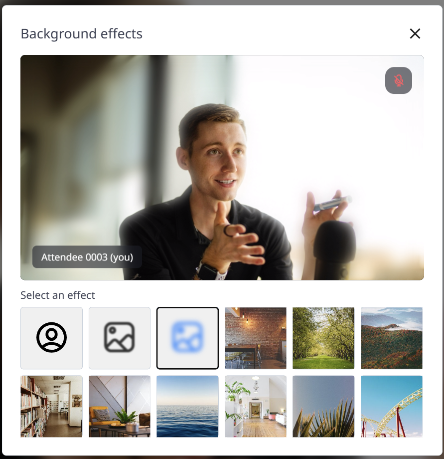 Virtual background effects in Bevy Virtual Conference – Bevy Help Center